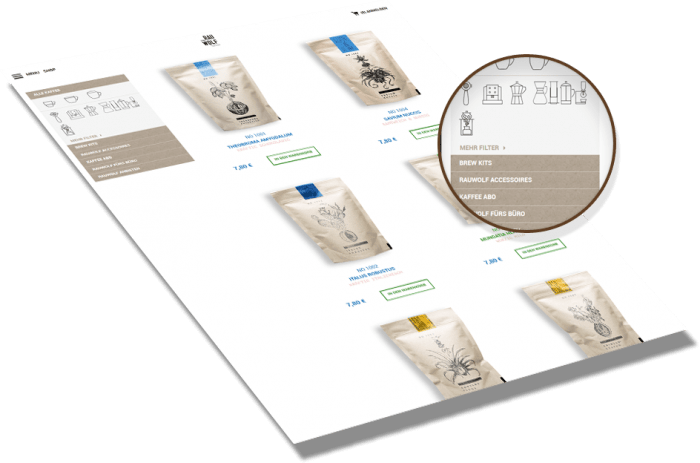 Magento Development project for Rauwolf Coffee | iFlair